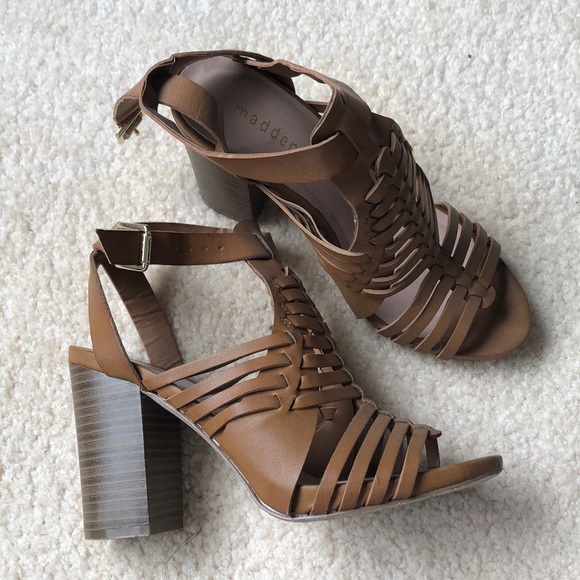 Shoes | Tan Block Heels | Poshmark